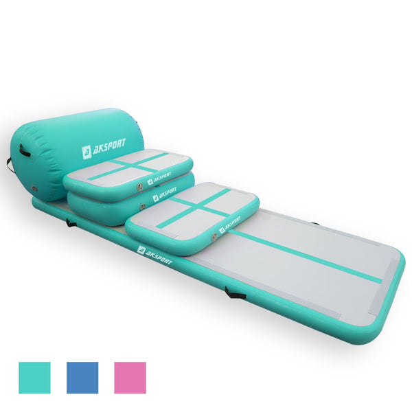 AKSPORT Air Mat track Set 5pcs Tumbling Mat, Yoga Cushions